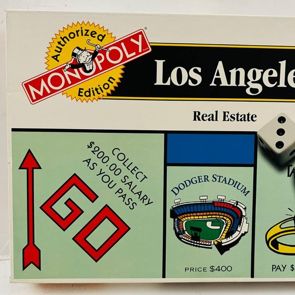 Hasbro | Games | Vintage Monopoly Los Angeles Edition Real Estate ...